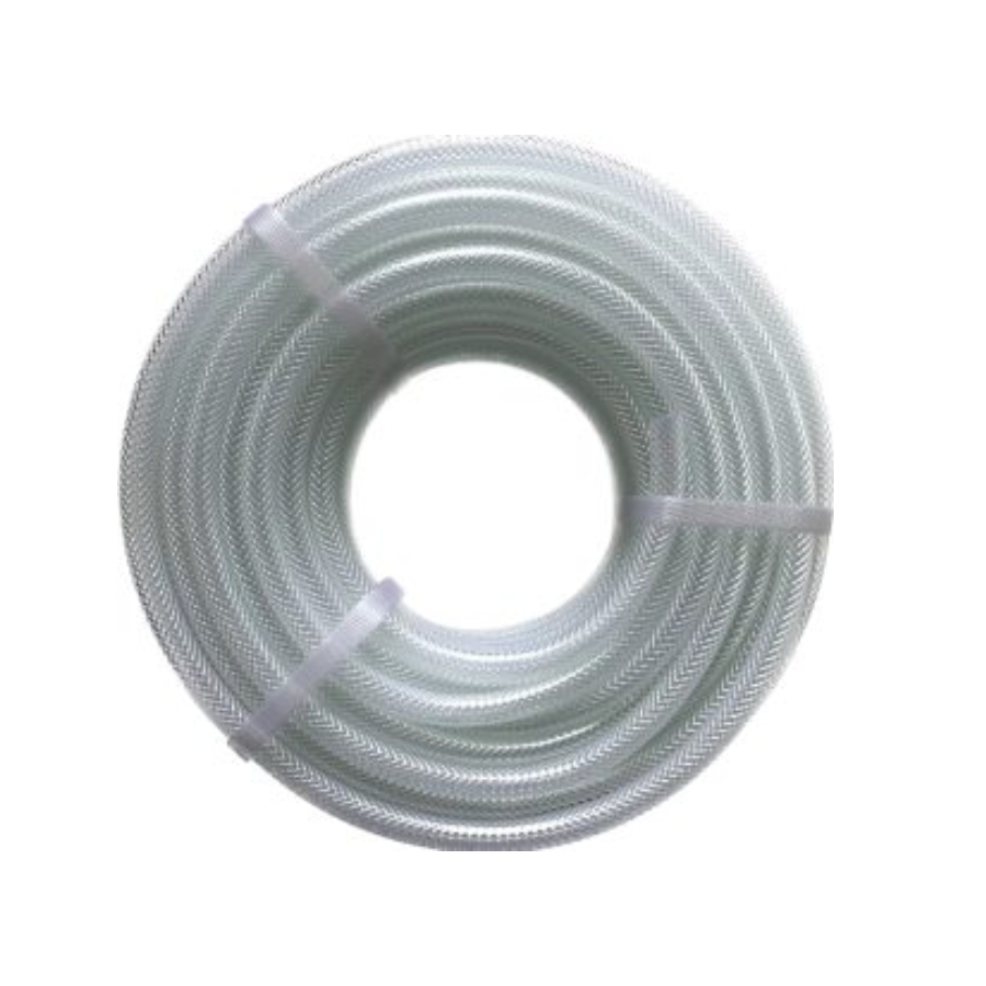 clear braided pvc hose with ctystal