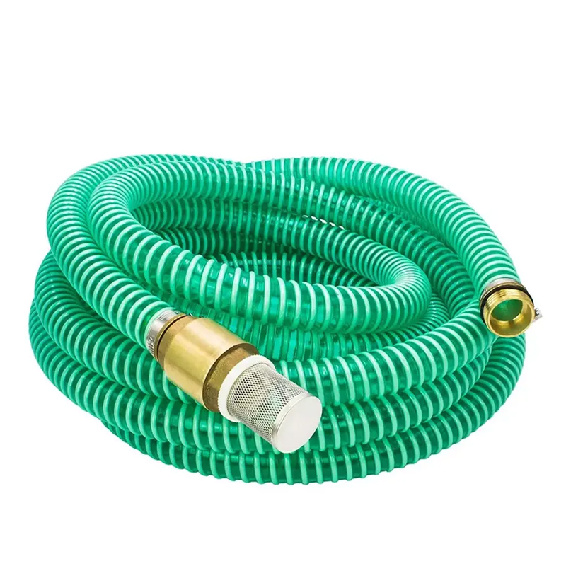 green suction hose pipe for transportiong