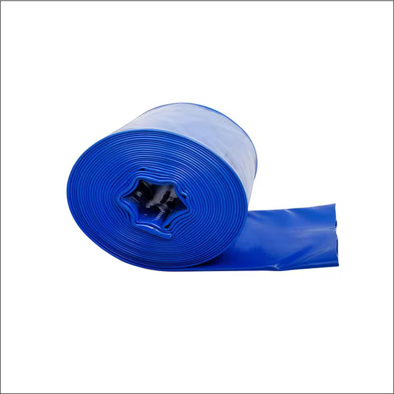 blue layflat pvc discharge hose